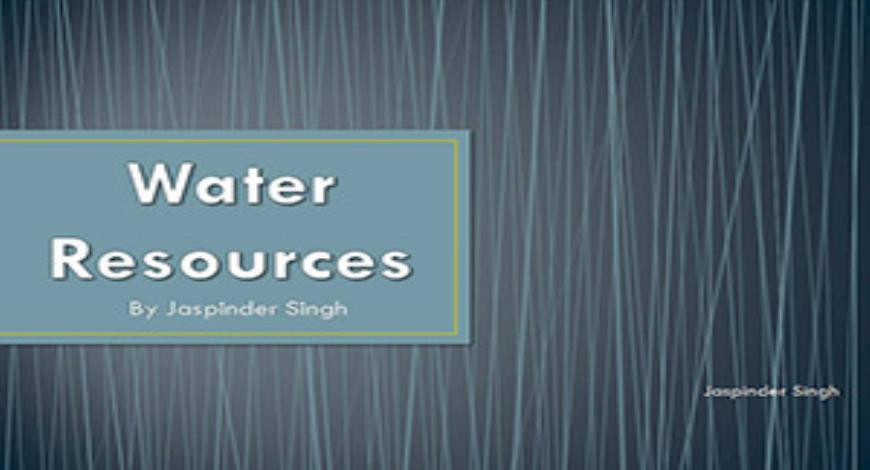 Free Download Water Resources PowerPoint Presentation | SlidesFinder.com