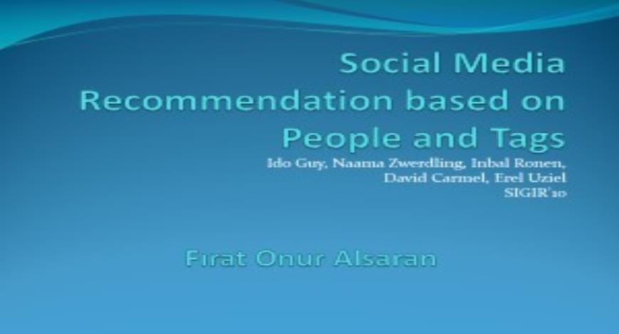 Free Download Social Media Recommendation based on People and Tags ...