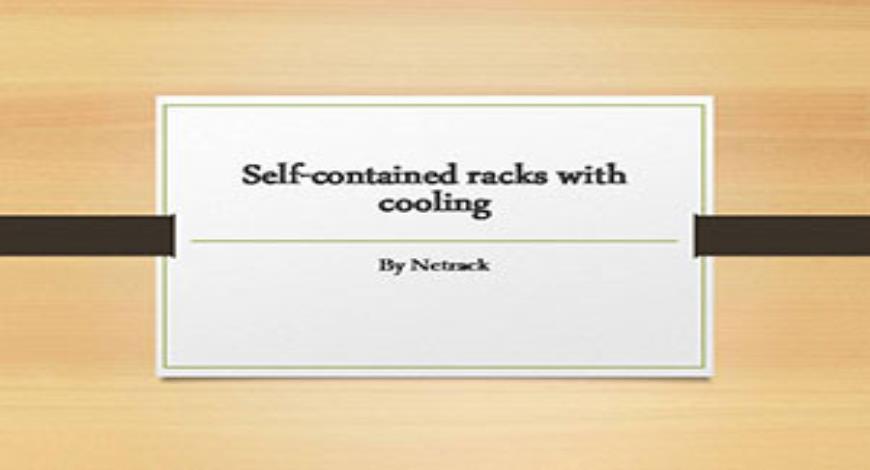Free Download Self-Contained racks with Cooling PowerPoint Presentation ...