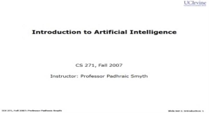 Free Download Introduction to Artificial Intelligence PowerPoint ...