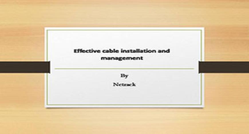 Free Download Effective cable installation and management PowerPoint ...