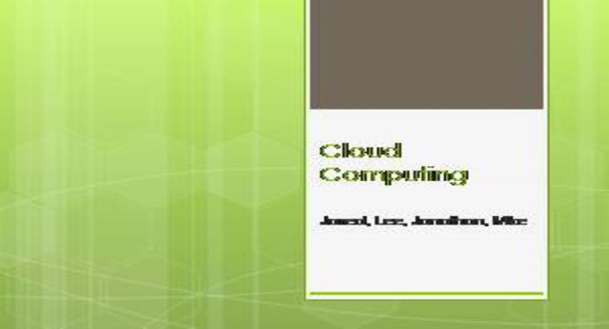 Free Download Cloud Computing Computer Science PowerPoint Presentation Slides