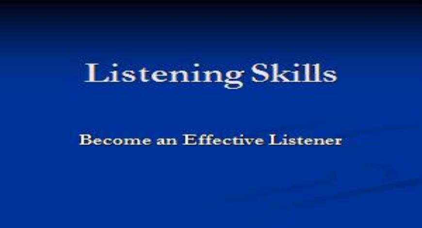 Active Listening Skills Ppt