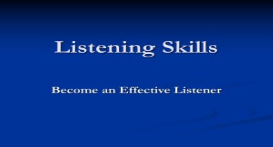 Free Download Listening Skills PowerPoint Presentation Slides