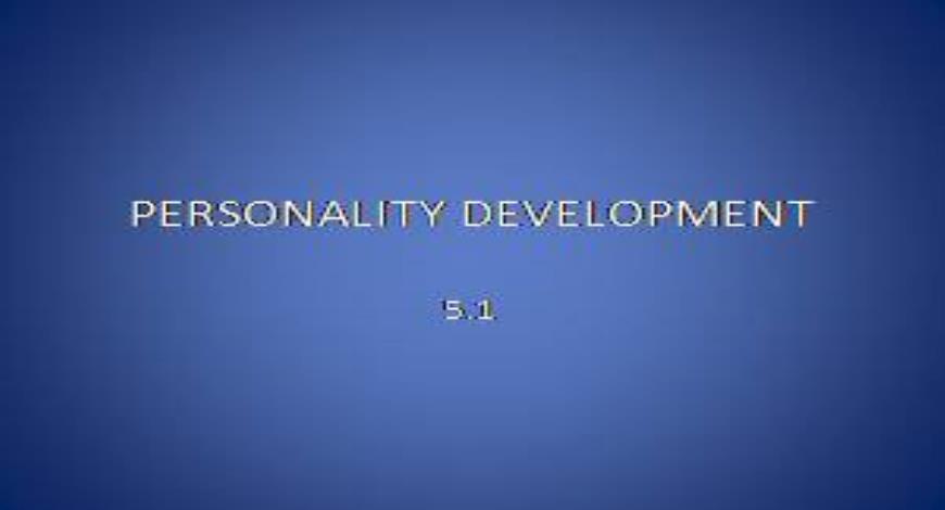 Free Download PERSONALITY DEVELOPMENT LEARN PowerPoint Presentation Slides