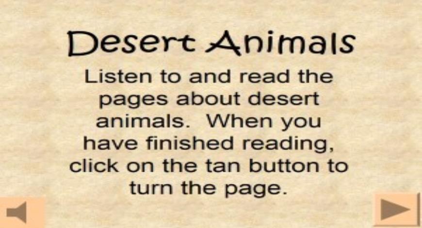 Desert Animals For Kids Powerpoint