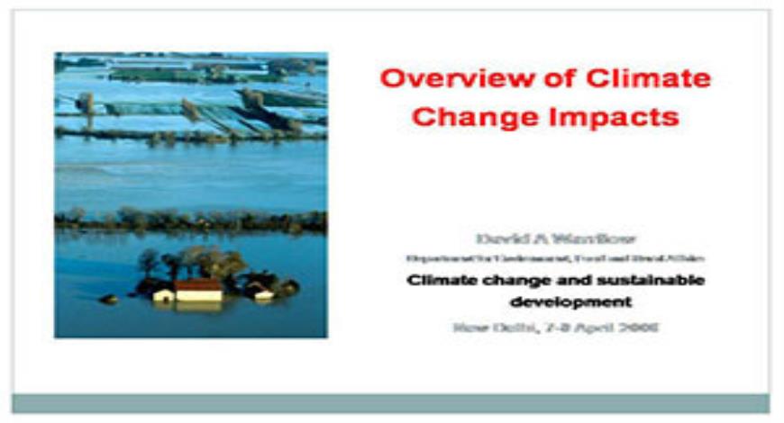 Free Download Overview of Climate Change Impacts PowerPoint ...