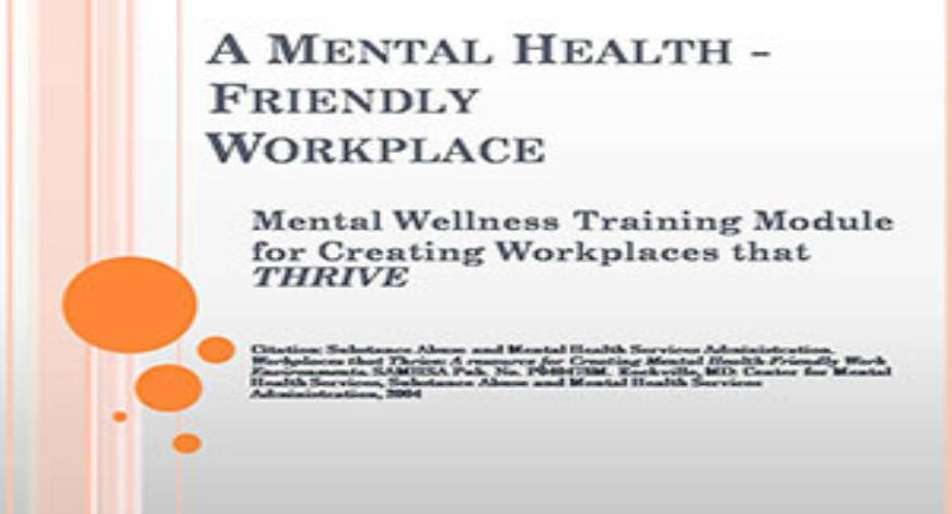 Free Download Mental Health Friendly Workplace PowerPoint Presentation ...