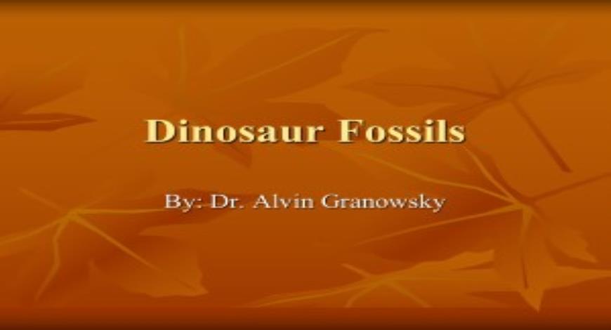 Free Download Dinosaur Fossils PowerPoint Presentation Slides