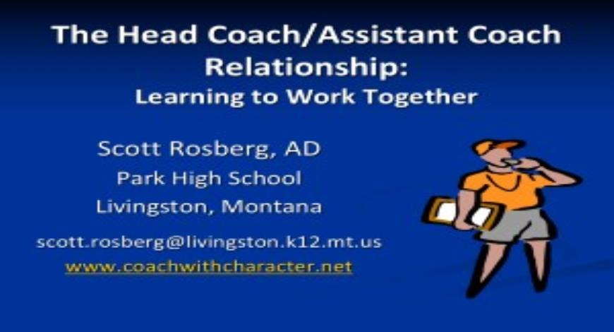 Free Download The Head Coach Assistant Coach Relationship PowerPoint ...