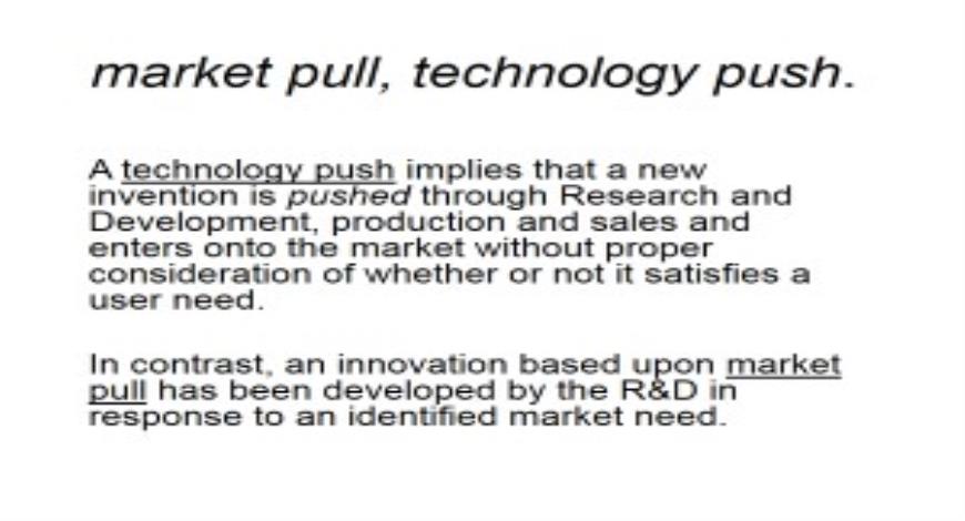 Free Download Market pull technology push (Design Technology ...