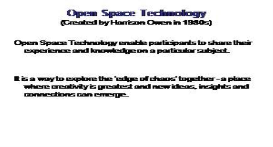 Free Download Open Space Technology PowerPoint Presentation Slides