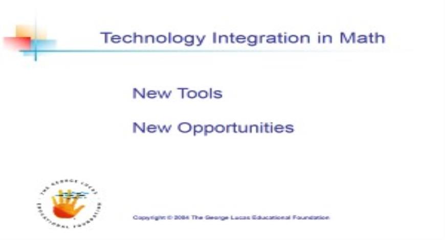 Free Download Technology Integration in Math PowerPoint Presentation Slides