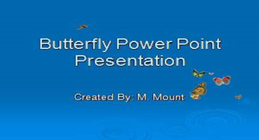 Free Download Butterfly PowerPoint Presentation Slides